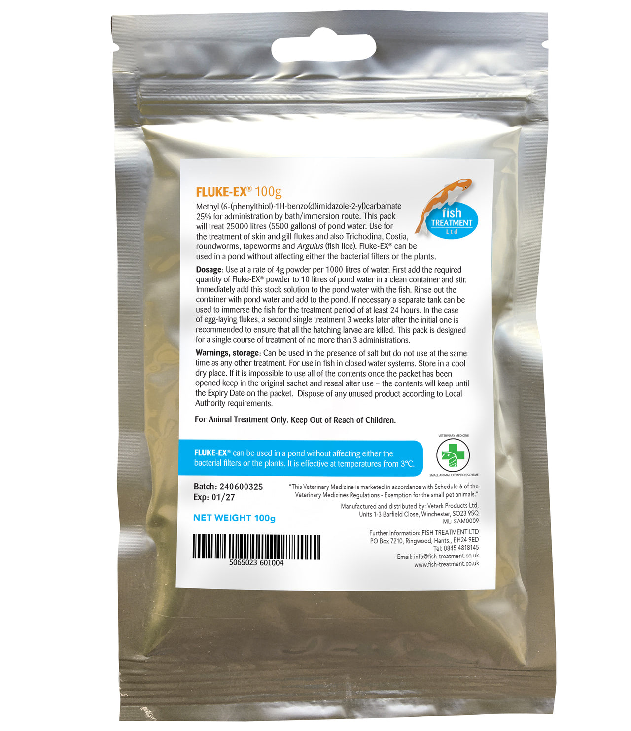 Fluke-Ex 100g – Cuttlebrook Koi Farm